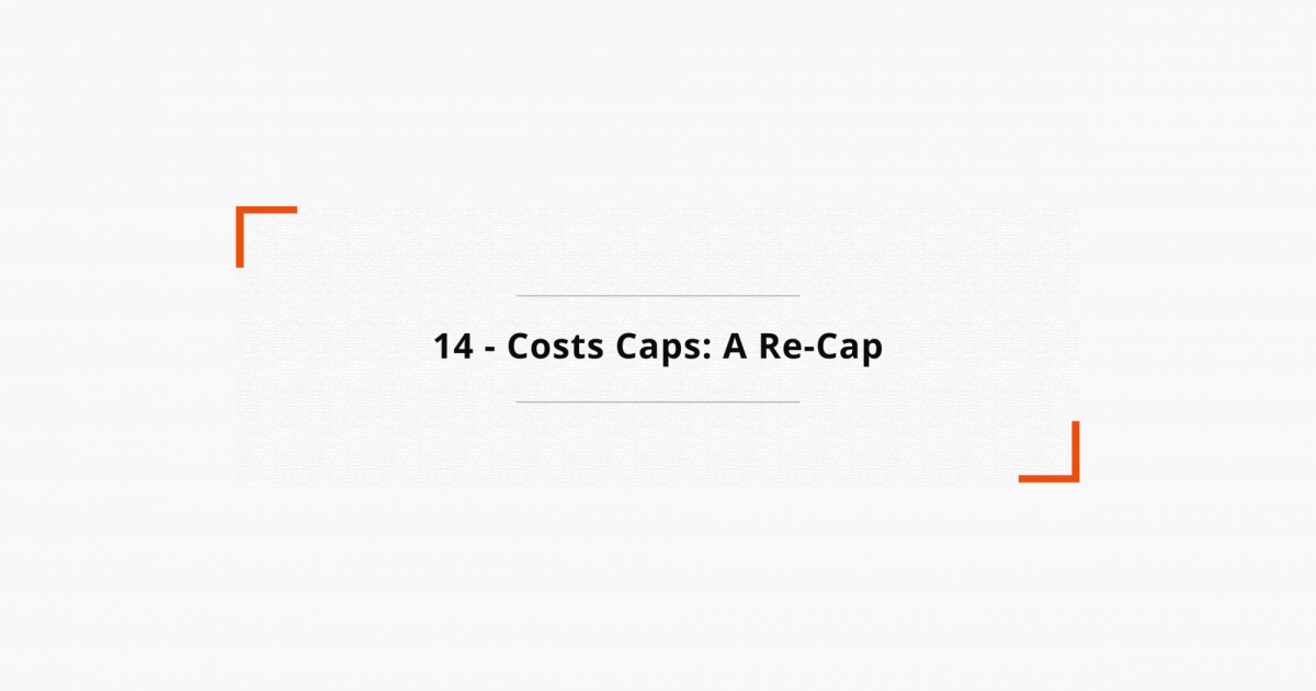 14 – Costs Caps: A Re-Cap - Landmark Chambers