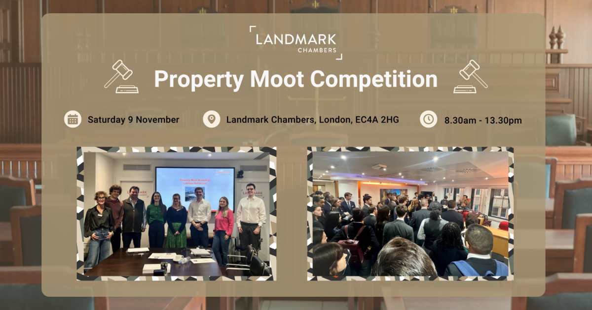 Landmark Chambers' 10th Annual Property Law Moot… - Landmark Chambers