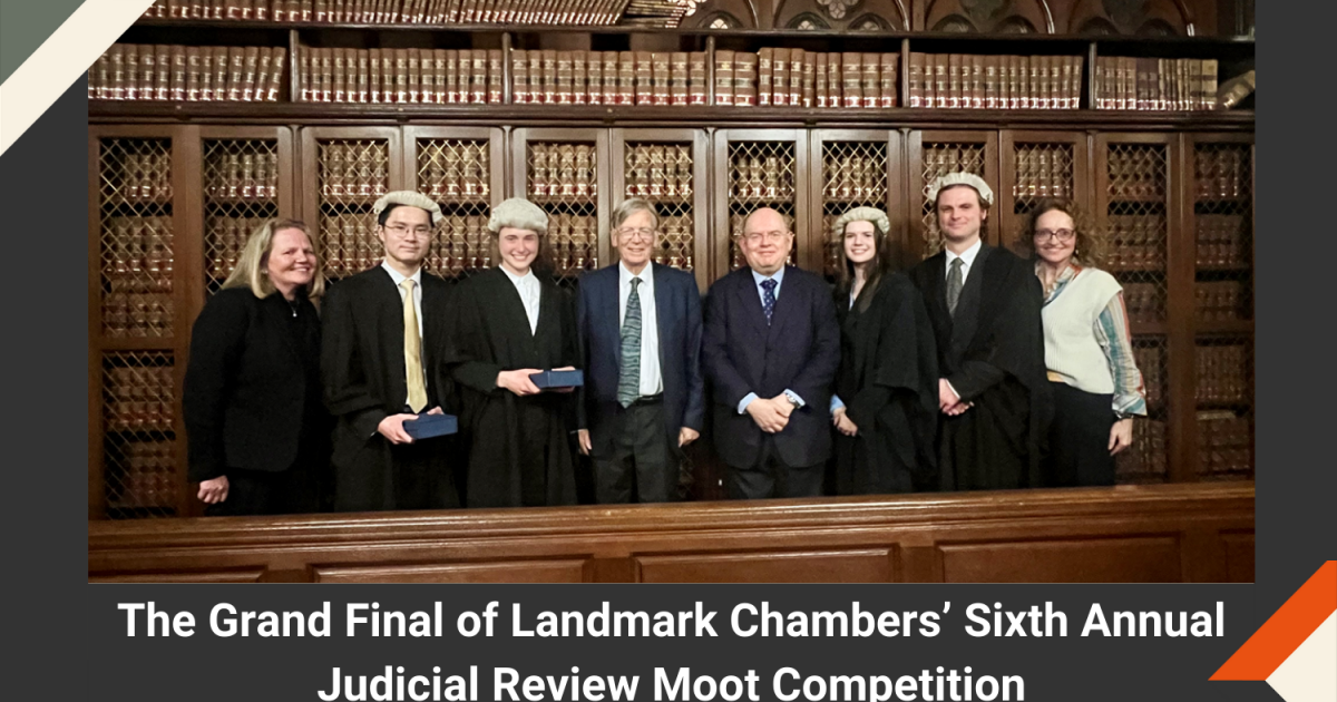 The Grand Final of Landmark Chambers’ Sixth… - Landmark Chambers