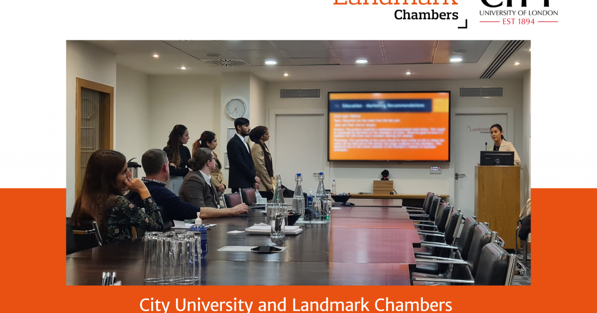 City University and Landmark Chambers team up on… - Landmark Chambers
