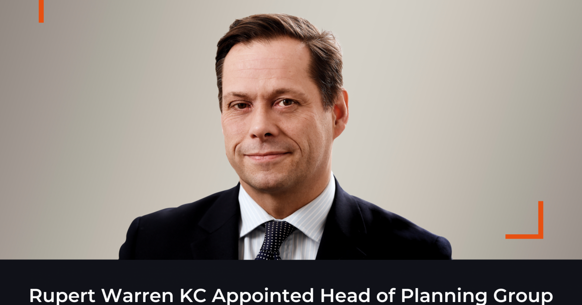 New Head for Landmark’s Planning Law Group - Landmark Chambers