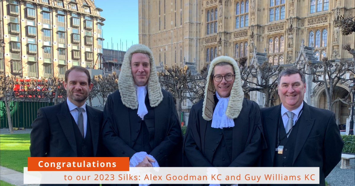 Guy Williams KC and Alex Goodman KC appointed as… - Landmark Chambers